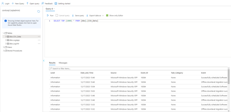 Import CSV Data To Azure SQL Server Using Python - Technostress.blog